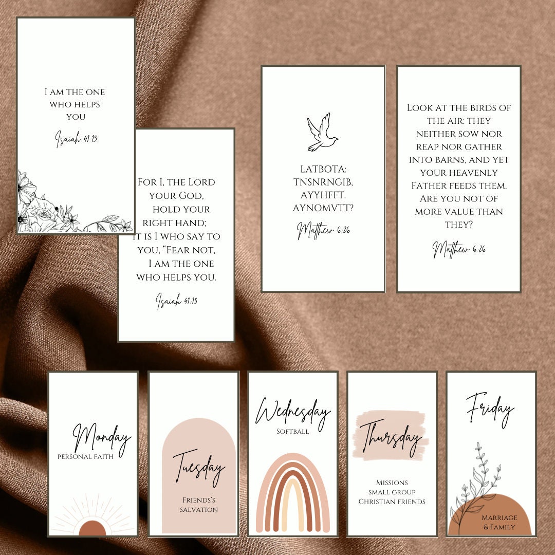 Scripture Memory & Prayer Cards - Etsy
