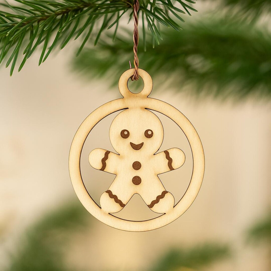 Gingerbread Man Ornament Svg - Christmas Svg - Winter Svg - Cute Chibi ...