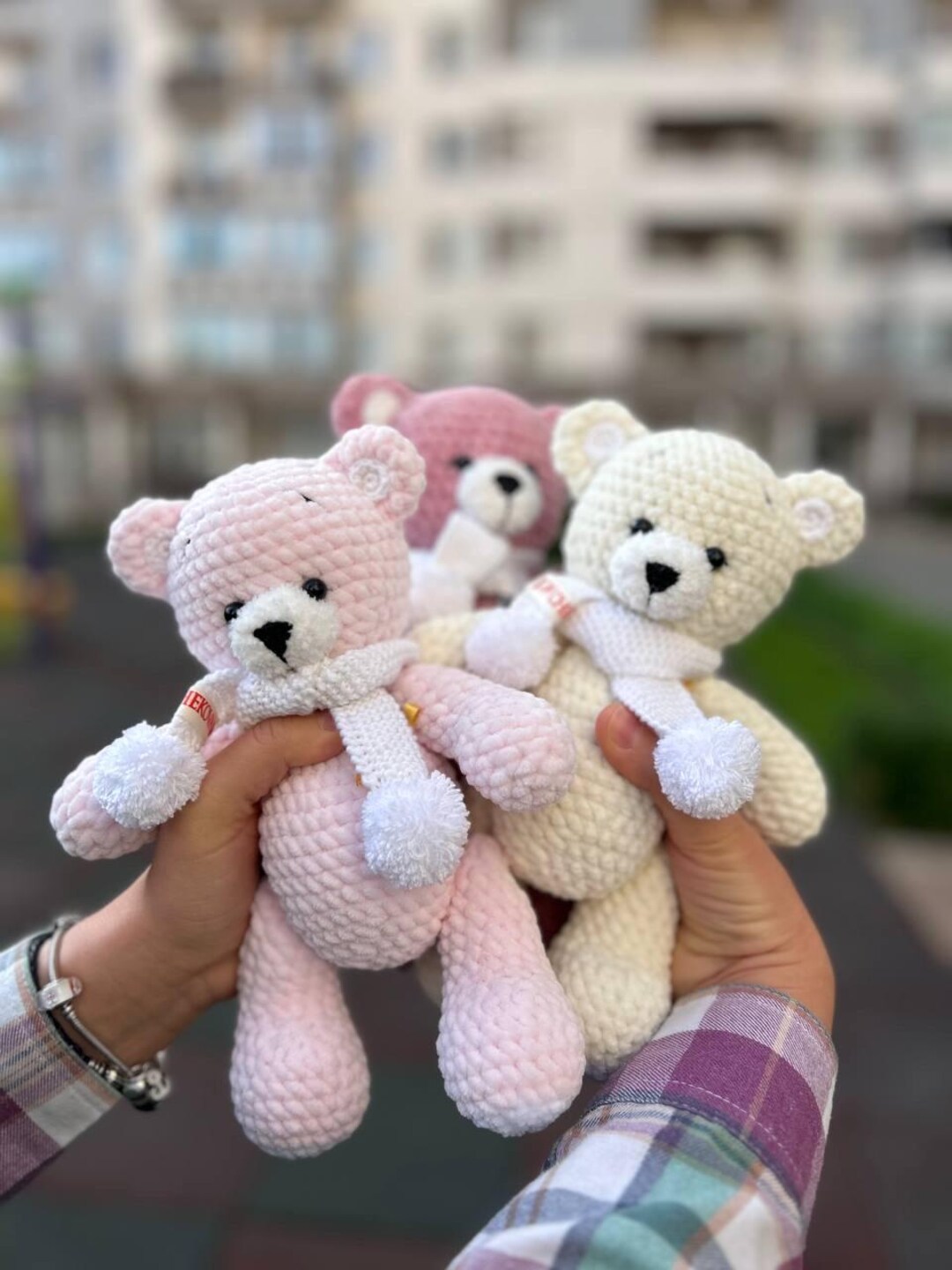 Plush Toy Bear Bo, Crochet Bear, Knitted Toys, Gift for a Kid ...