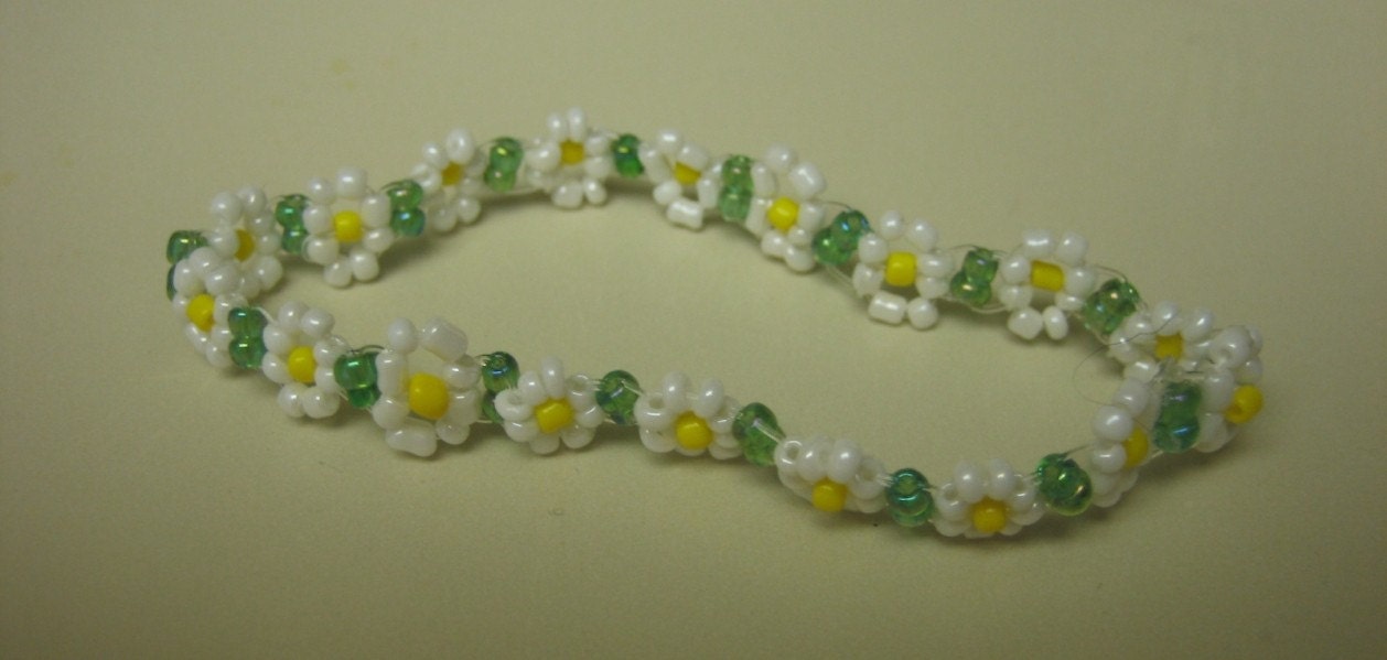 Elastic Daisy Chain Bracelets - Etsy