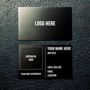 Custom Metal Business Cards - 0.8mm Thick | Personalized Engraved ...