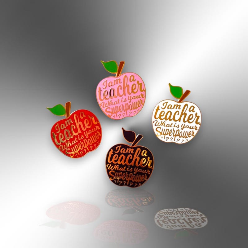 Teacher Pin - Etsy