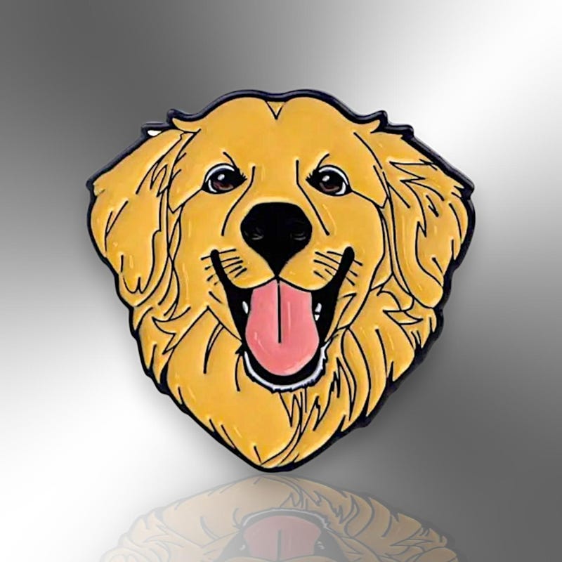 Golden Pin - Etsy