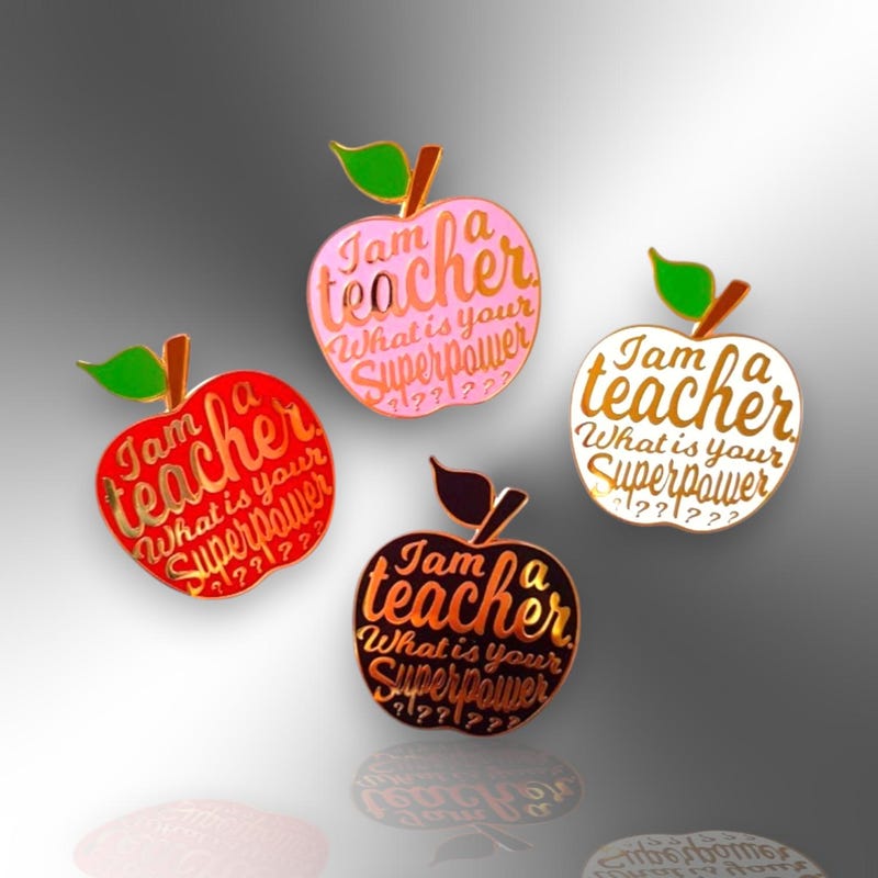 Teacher Pin - Etsy