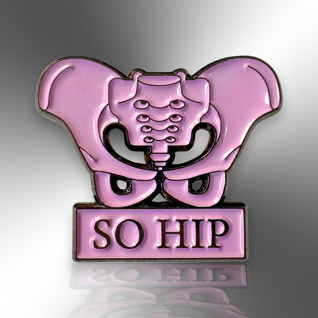 So Hip Joint Enamel Pin, Skeleton Brooch Badge, Friendship Gift ...