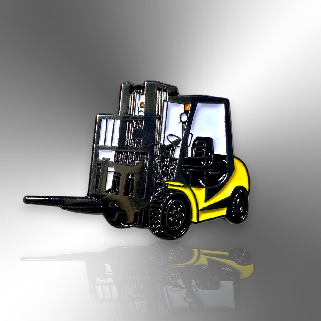 Forklift Truck Enamel Tie Lapel Badge Pin, Gift for Forklift Drivers ...
