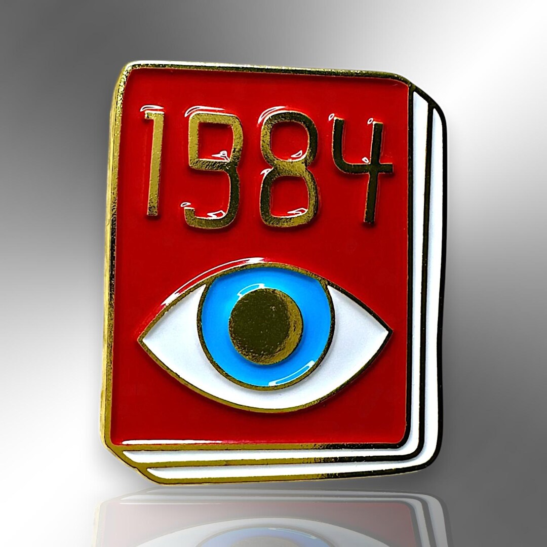George Orwell 1984 Book Enamel Lapel Pin, 1984 Brooch Badge, Gifts for ...