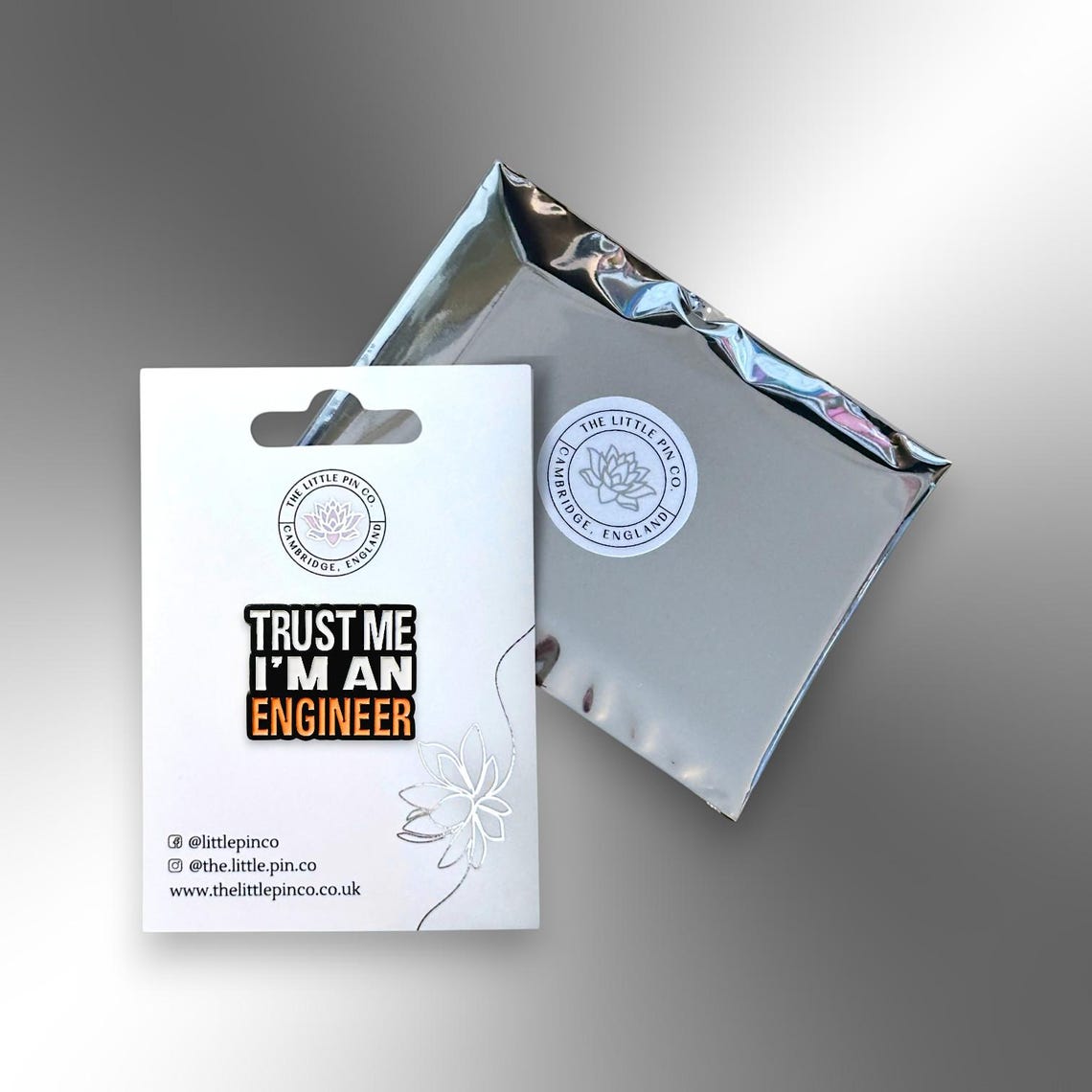 Trust Me I'm an Engineer Enamel Lapel Pin, Funny Badge, Birthday Gift ...