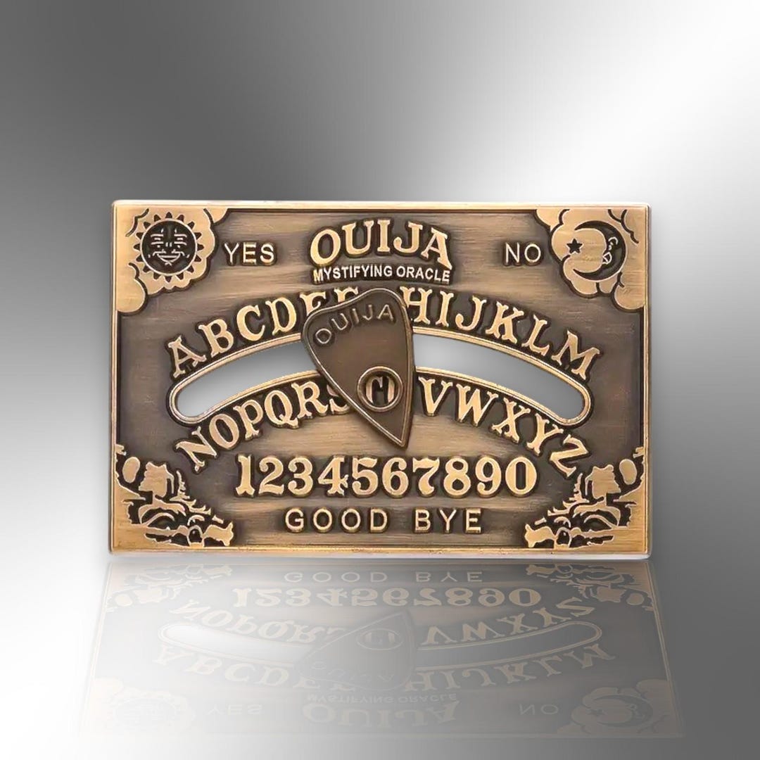 Yes or No Sun and Moon Bronze Ouija Enamel Large Pin, Badge Brooch, Fun ...