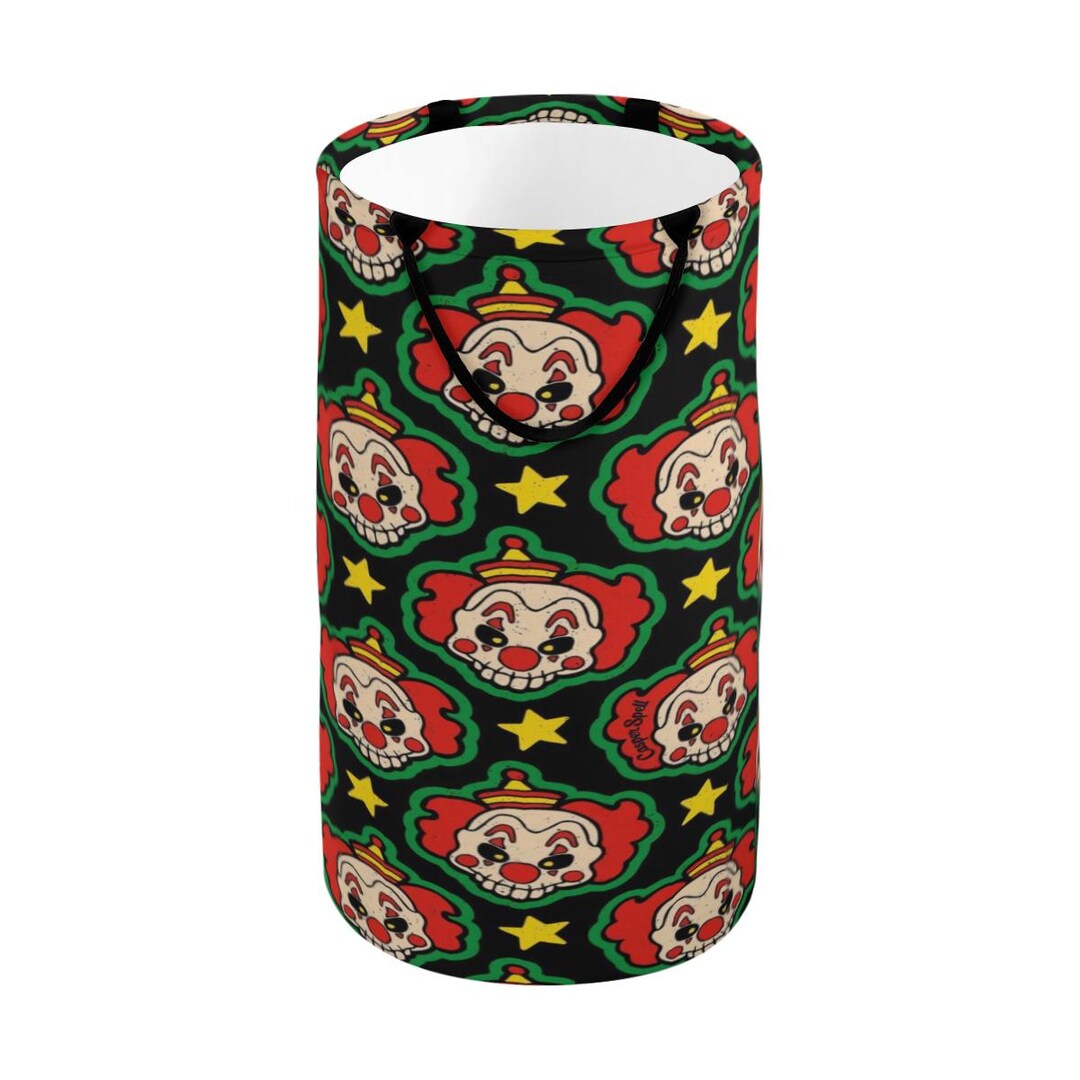 Clown Design Laundry Basket, Colorful Fun Storage Hamper for Clothes ...