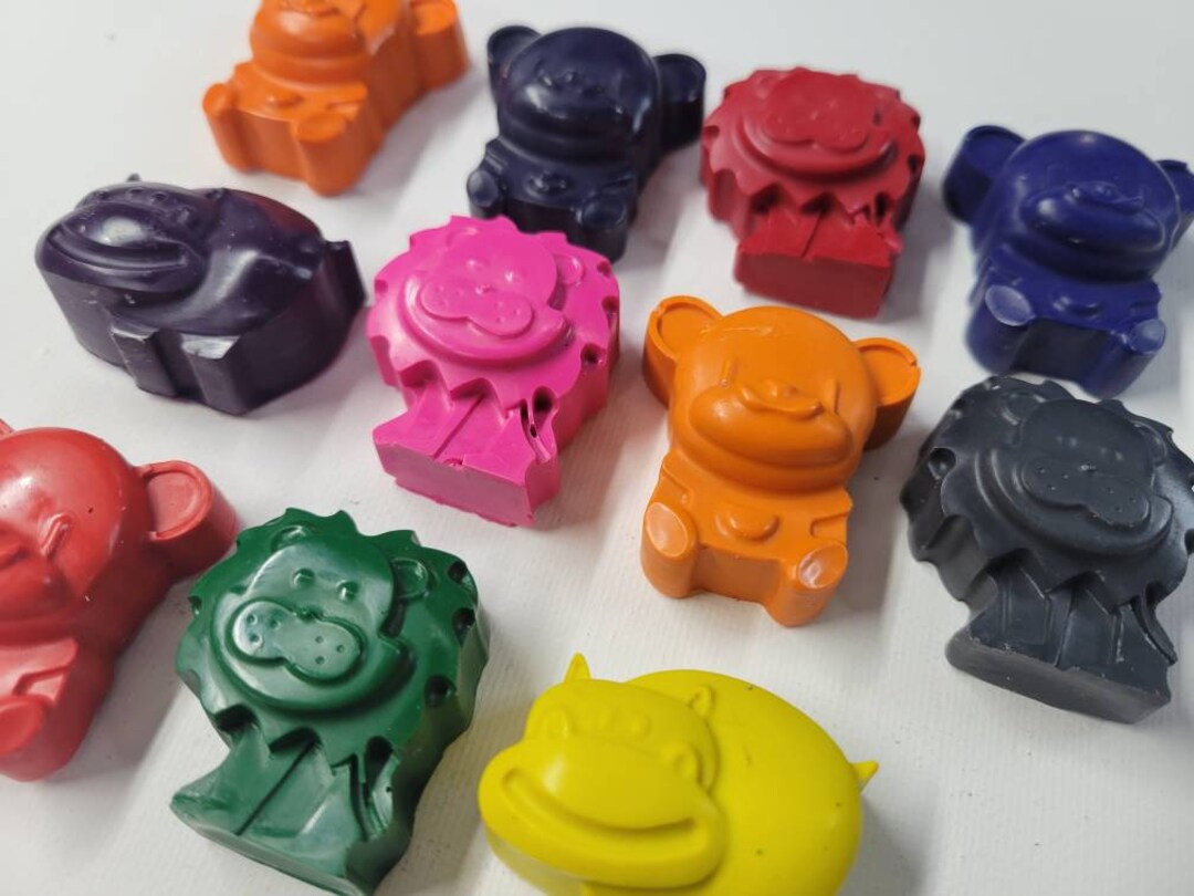 Coloring Crayons - Rainbow Safari Animals - Etsy UK