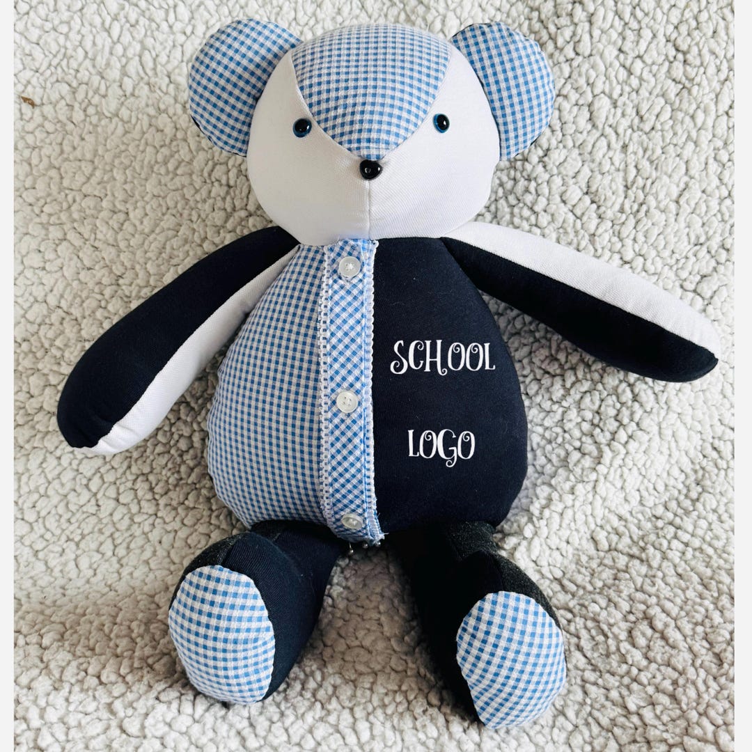 School Uniform Memory Bear - Etsy
