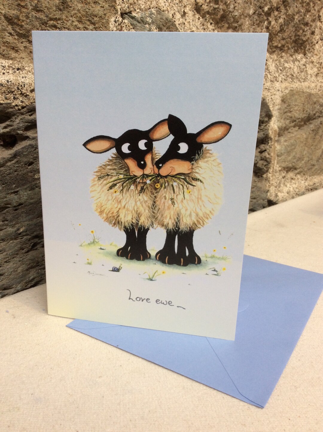 Love Ewe Sheep Greetings Card by UK Artist Mark Denman. Can Be ...
