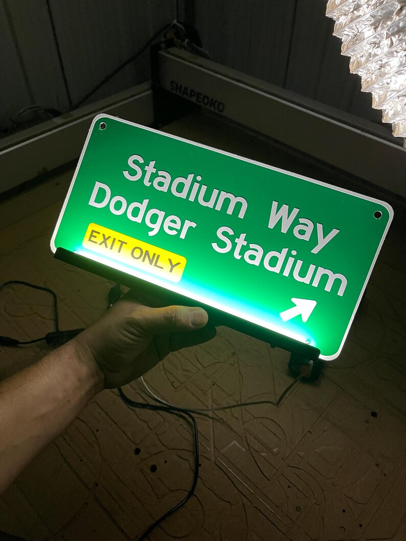 Stadium Way Dodger Stadium Freeway Exit Sign - Etsy
