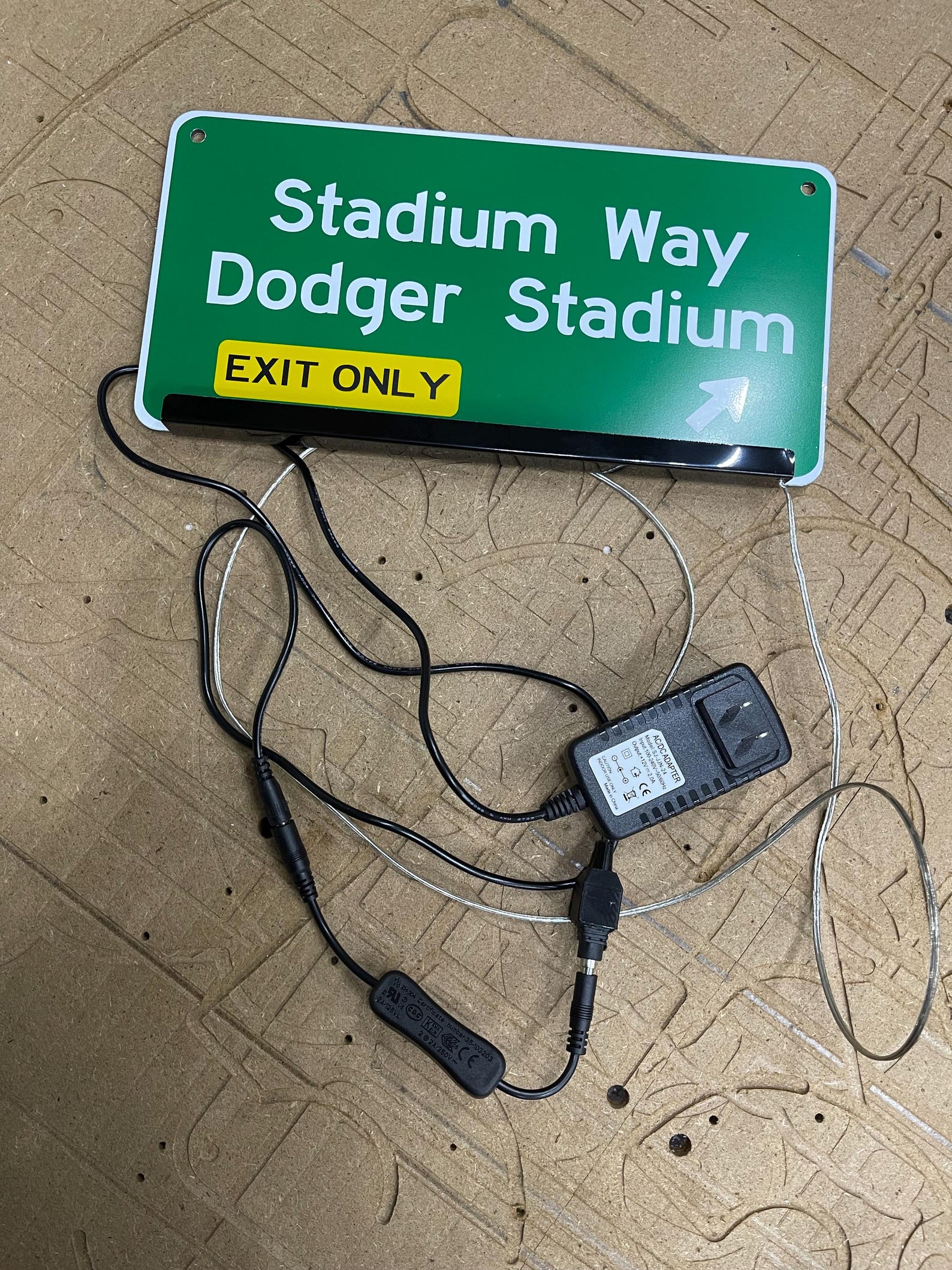 Stadium Way Dodger Stadium Freeway Exit Sign - Etsy
