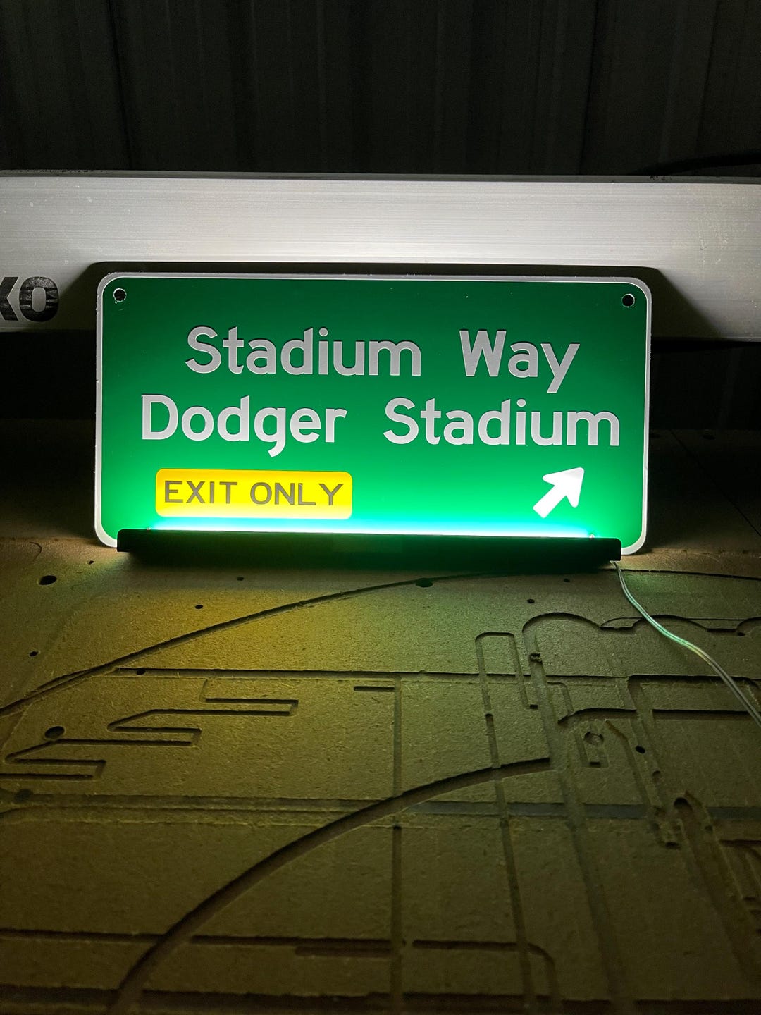 Stadium Way Dodger Stadium Freeway Exit Sign - Etsy