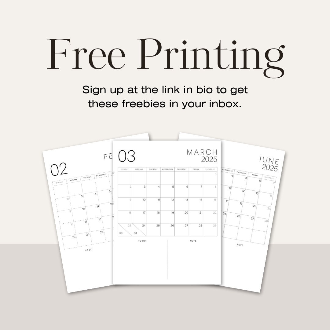 2025 Wall Calendar | 2025 Organizer - Etsy