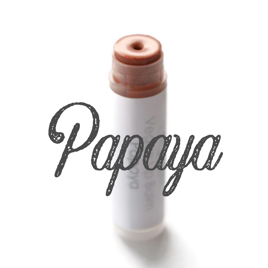 Papaya Tinted Vegan Lip Balm Lipstick Lip Color | Etsy