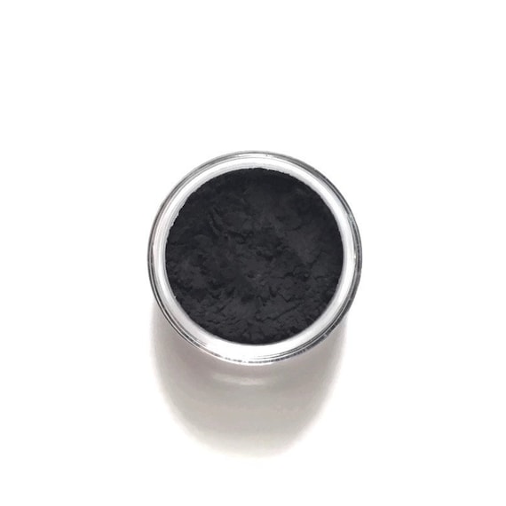 Coal Black Vegan Mineral Eyeshadow Eyeliner Black Eye | Etsy