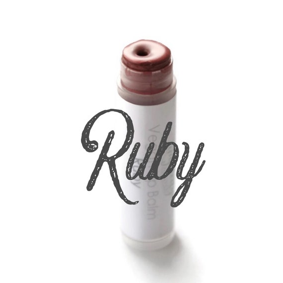 Ruby Tinted Vegan Lip Balm Lipstick Lip Color Lipgloss | Etsy