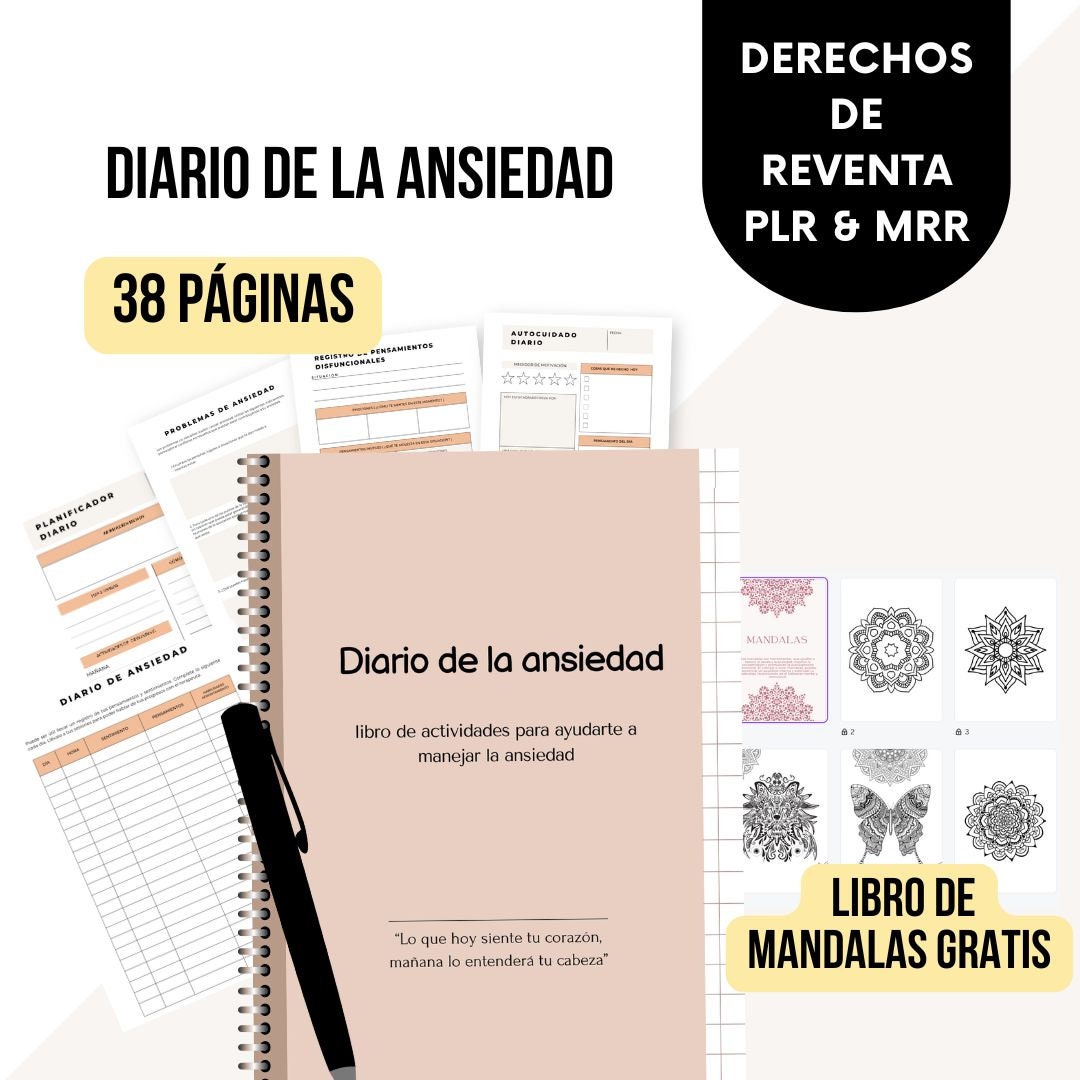 Diario de Ansiedad, Hojas para trabajar la Ansiedad, Plan de Salud ...