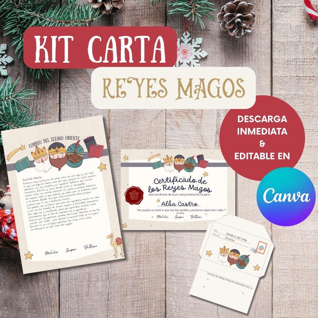 Editable Three Kings Letter, Three Kings Certificate, Three Kings Gift ...