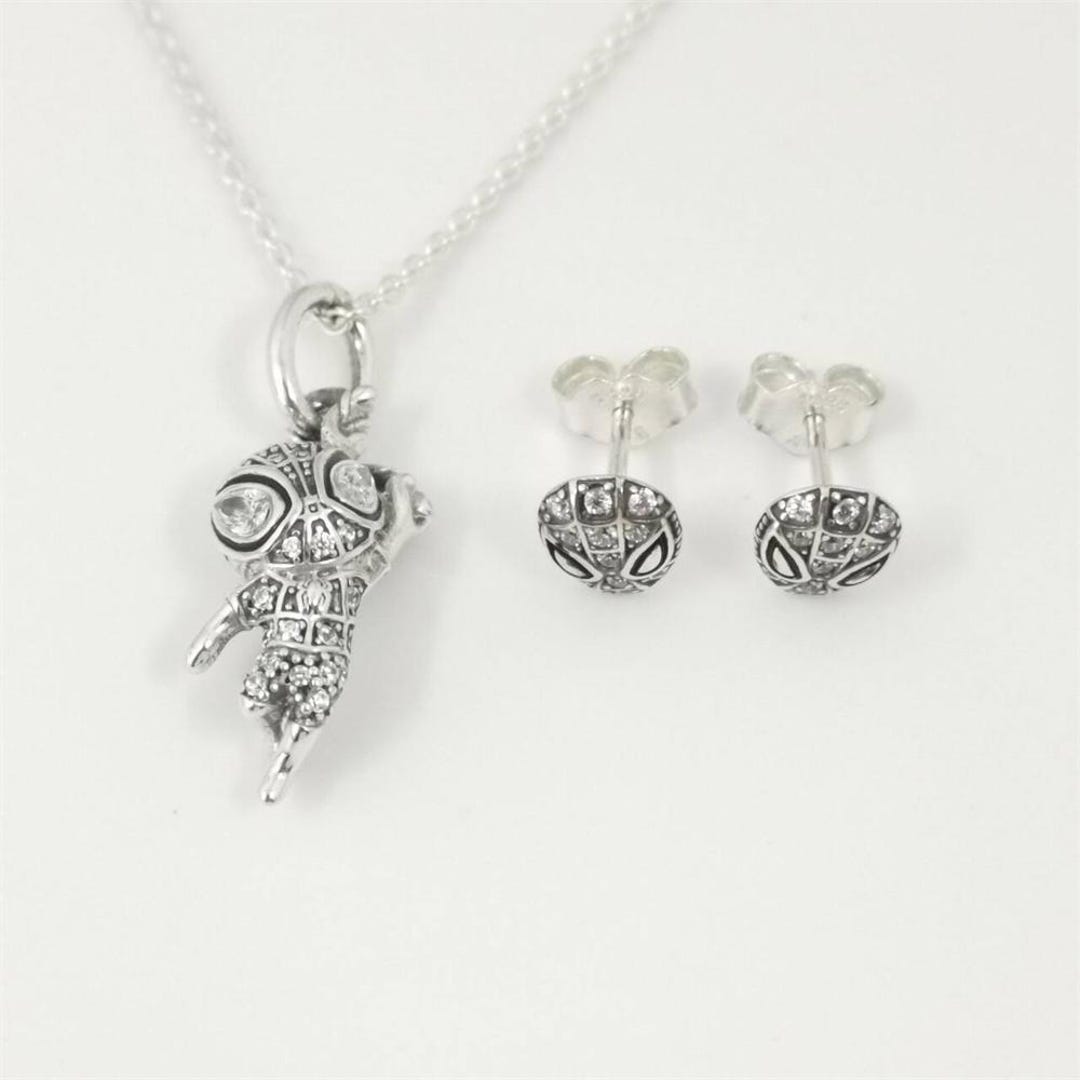 Pandora Marvel Spider-man Pavé Pendant Pave Web Slinger Set - Etsy
