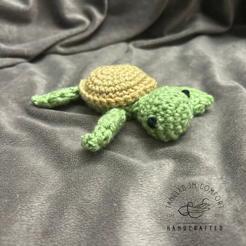 Small Crochet Turtle Stuffed Animal - Etsy