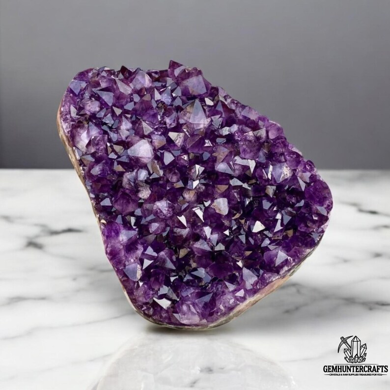 Large Natural Amethyst Cluster: Raw Geode Crystal for Home Decor - Etsy