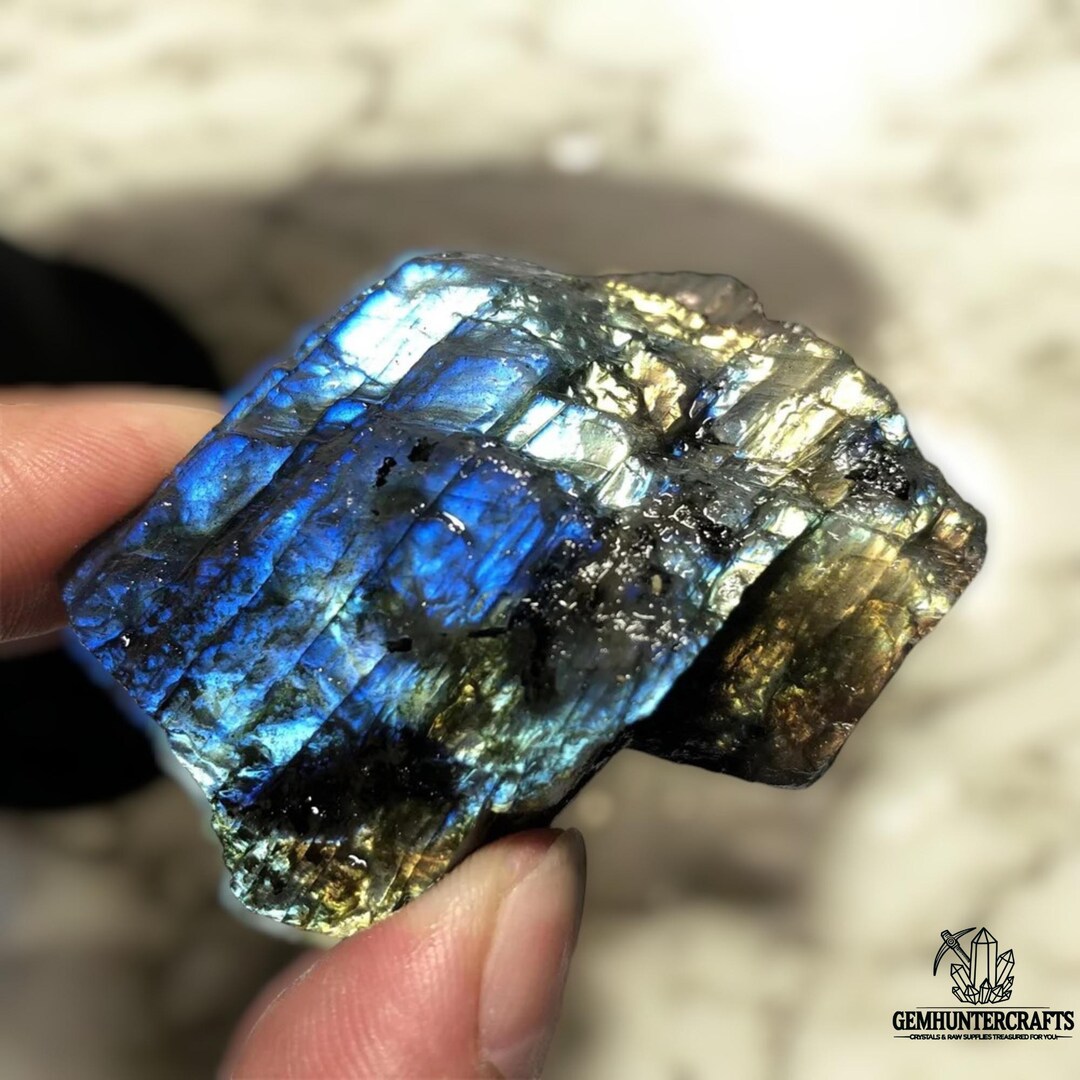 Natural Labradorite Raw Crystal: Reiki Healing Stone - Etsy