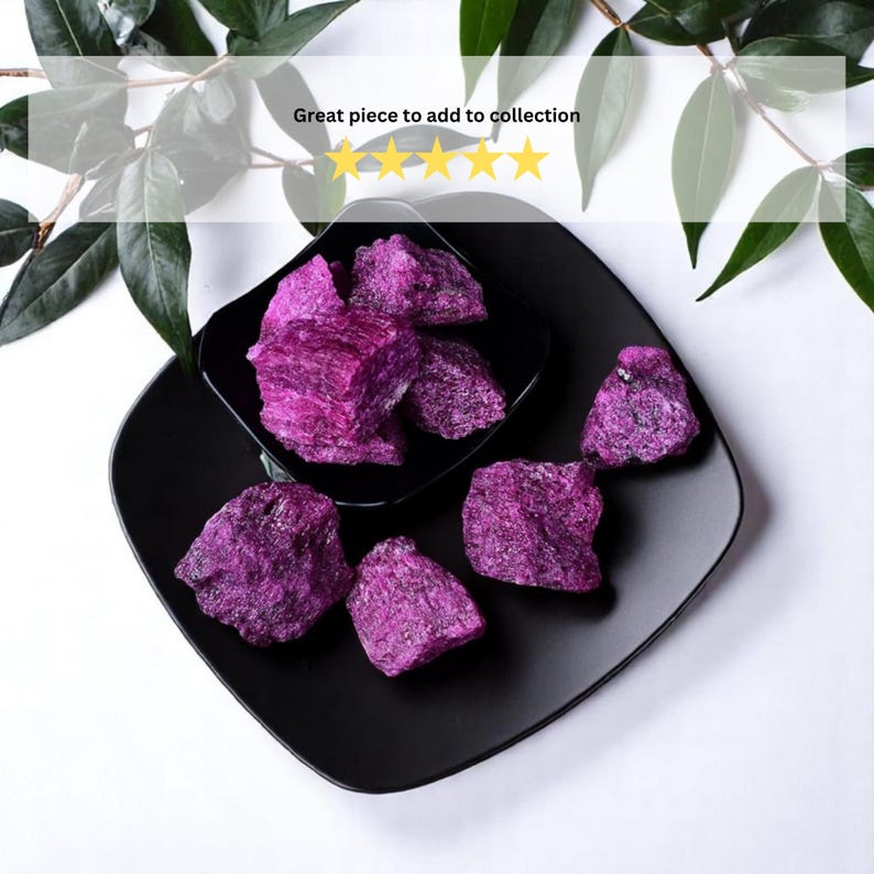 Natural Red Corundum Raw Stone – Ruby Crystal Specimen - Etsy