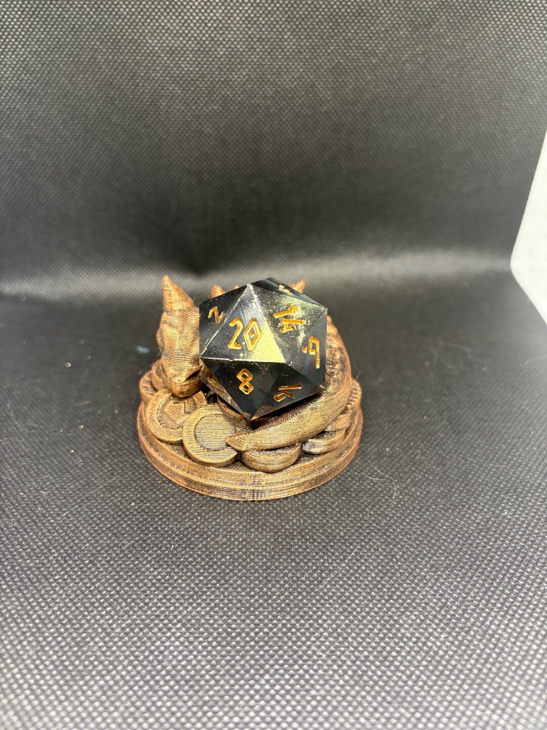 Black and Color Shift Gold 40mm Chonky D20 - Etsy