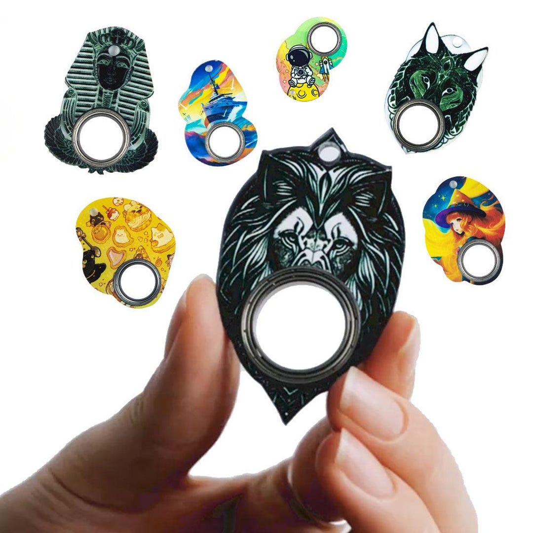Original Puzzle Gyro Toy Fidget Spinner Toys Keychain Hand Spinner Anti ...