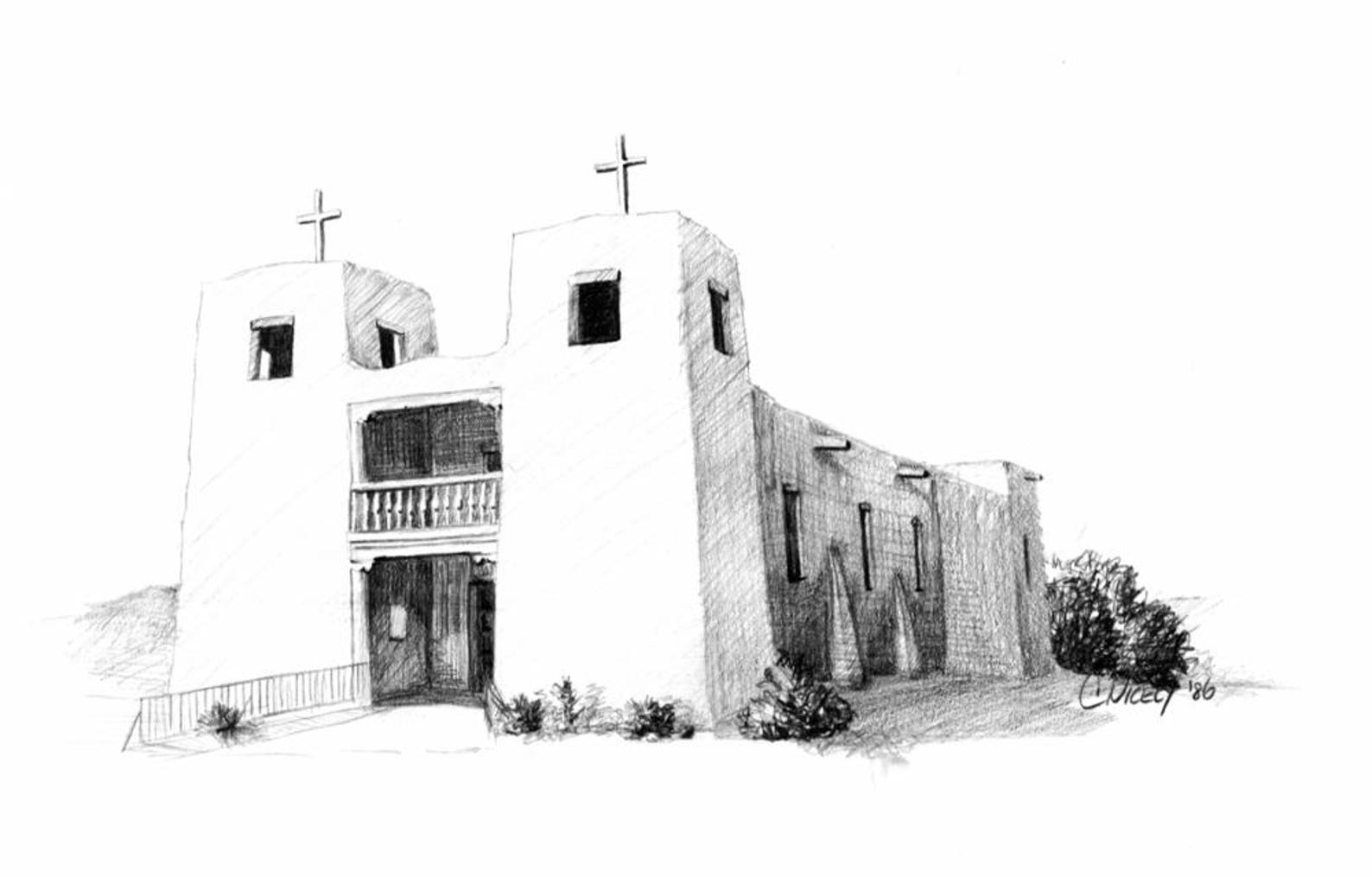 Hand Drawn Church Notecard Set: Pencil & Ink Art of Iconic Churches ...