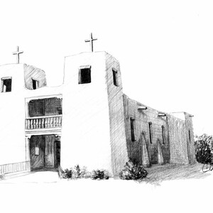 Hand Drawn Church Notecard Set: Pencil & Ink Art of Iconic Churches ...