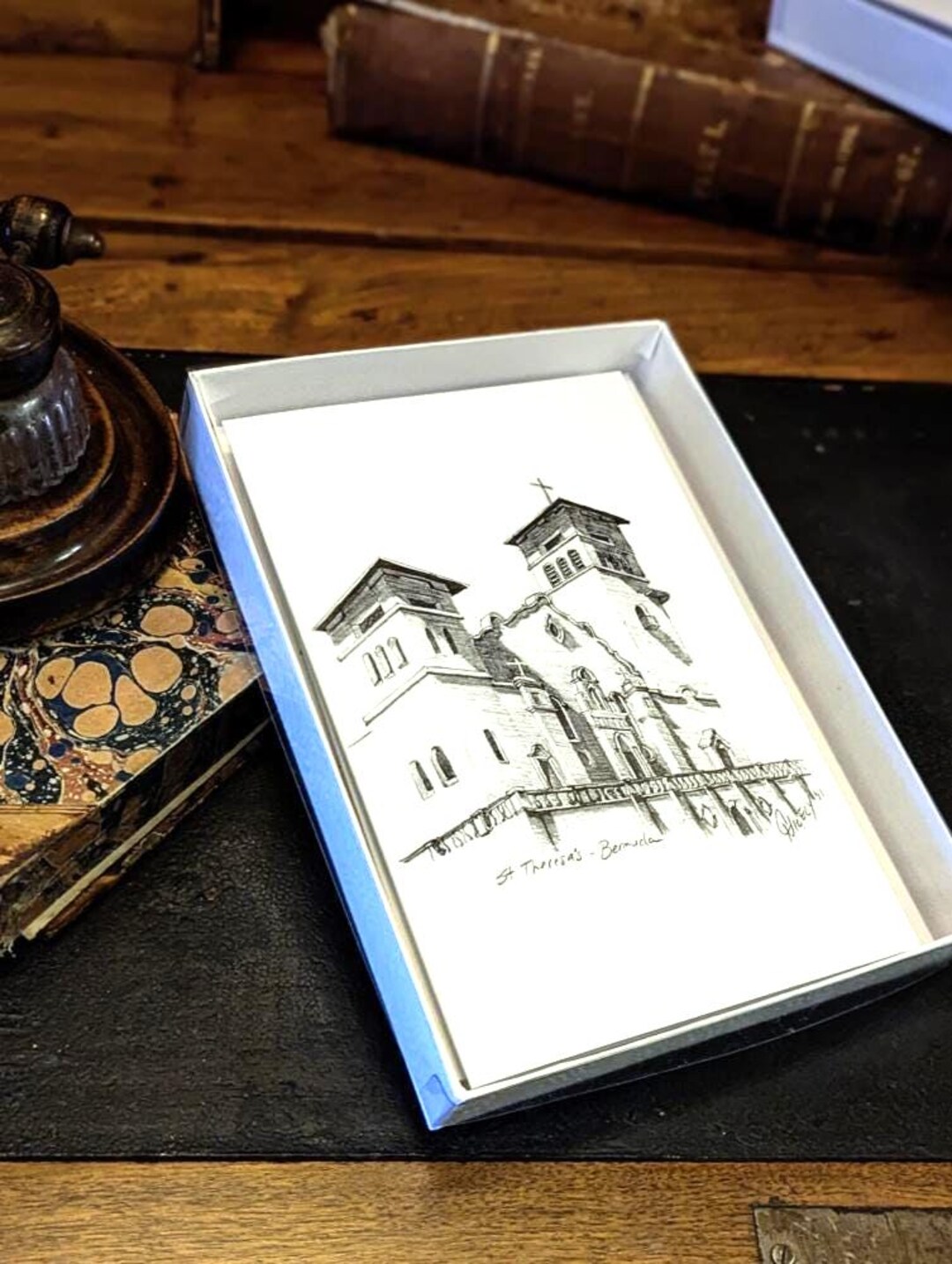 St. Theresa Hand-drawn Church Notecards: Pencil Art of Iconic Churches ...