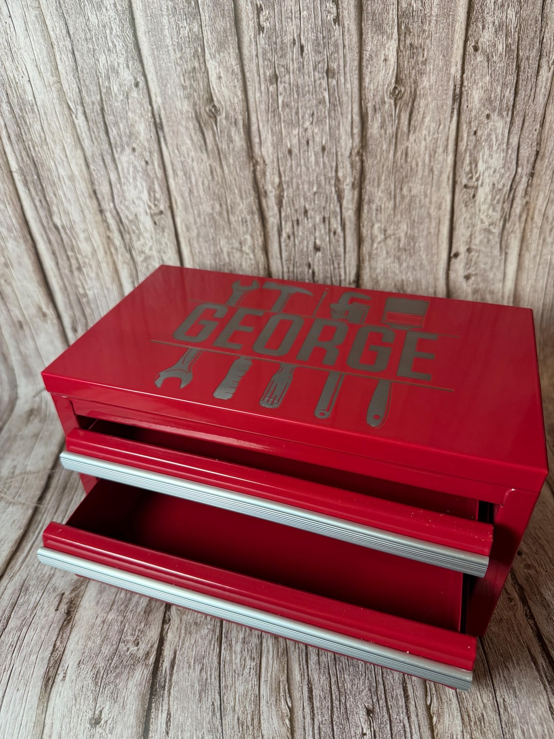 Custom Mini Tool Box. Personalized Craft Organizer. Laser Engraved Tool ...