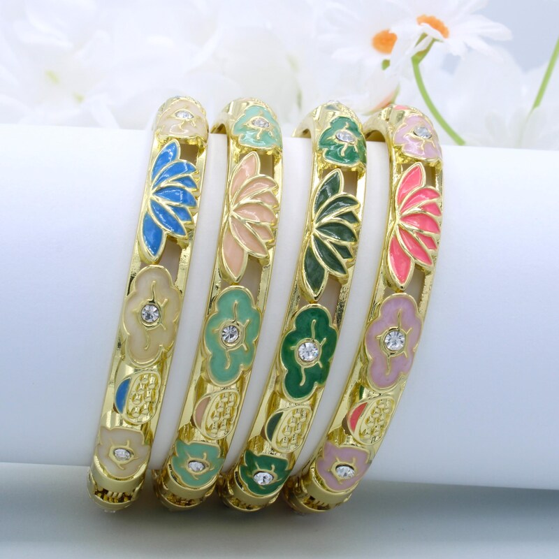 Flower Bangle - Etsy