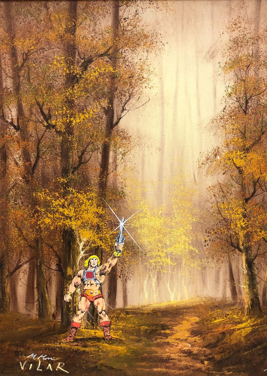 He Man Castle Grayskull He-man Motu Upcycled Thrift Store Landscape ...