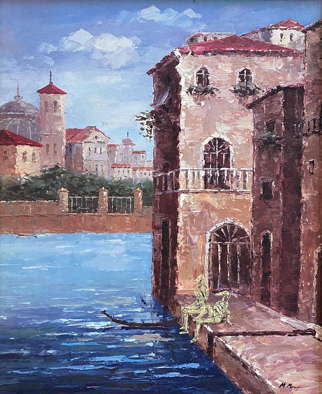 Battle Droid Clone Wars Venice Italy Upcycled Thrift Store Painting ...