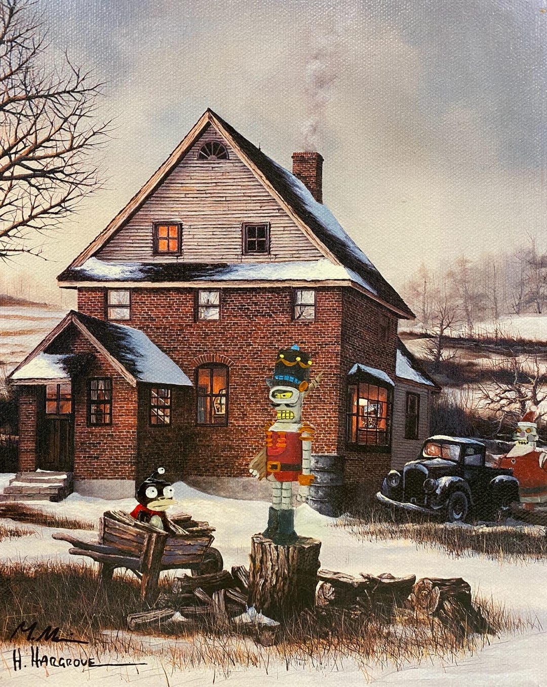 Futurama Bender Nibbler Nutcracker Santa Christmas Holiday Special ...