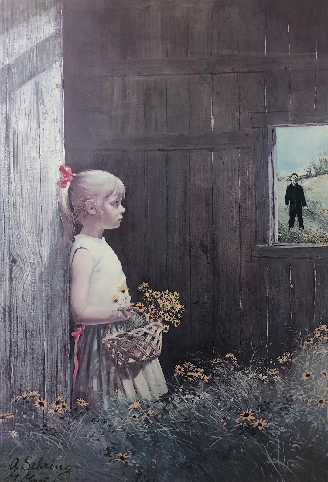 Upcycled Horror Parody Thrift Store Painting Fine Art Print Poster - Etsy