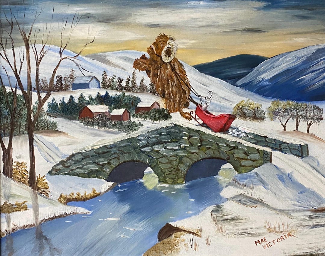 Bantha Stormtrooper Christmas Santa Sleigh Ride Winter Upcycled Thrift ...