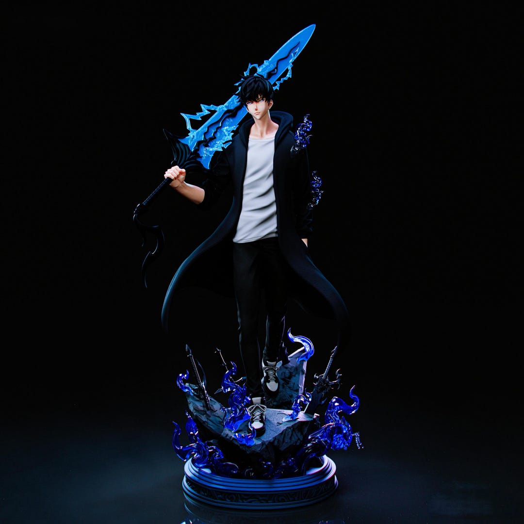 3D STL Figure to Print Sung Jin Woo Solo Leveling Geek | Premium Anime ...