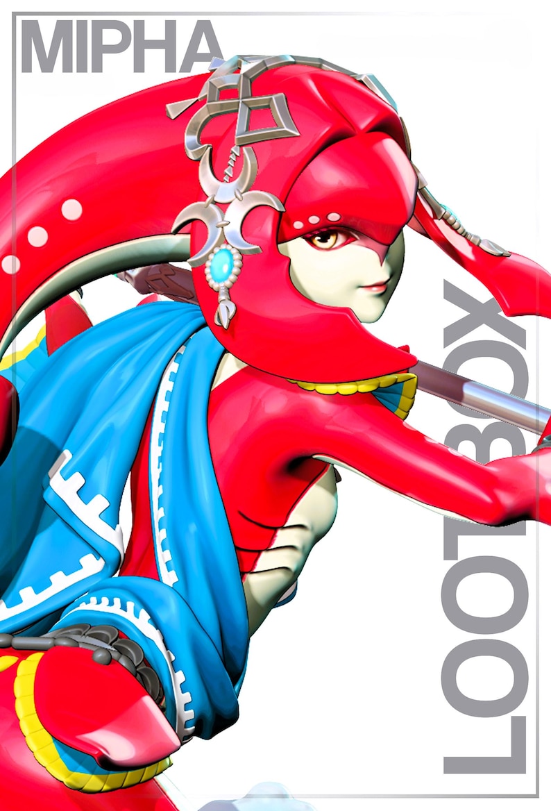 3D STL File Mipha Zelda Breath of the Wild Fanart Print - Etsy