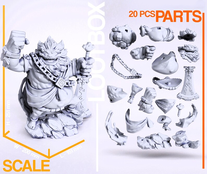 3D STL File Daruk Zelda Breath of the Wild Fanart - Etsy