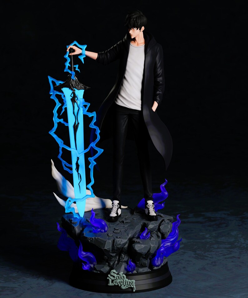 3D STL Figure to Print Sung Jin Woo Solo Leveling – Anime Geek Fanart ...
