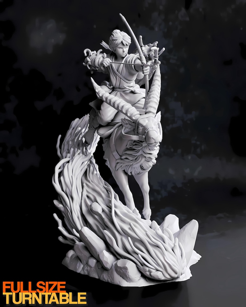 ST Ashitaka Mononoke Anime Print File - Digital Download - Etsy