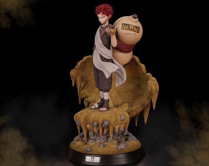 Diorama Gaara Naruto | Garage Kit | | Garage Kit | Anime Figure ...
