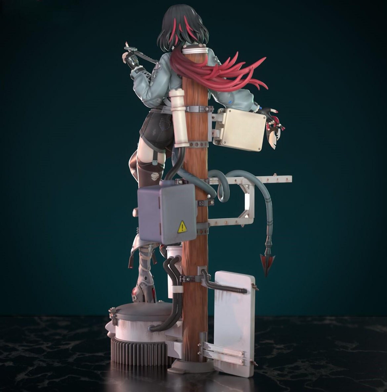 Diorama Jane Doe, manga anime Zenless Zone Zero en résine peinte ou à ...